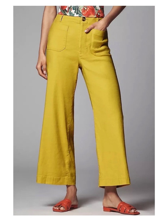 Maeve | Pants & Jumpsuits | Maeve Colette Wideleg Linen Blend Pants In ...